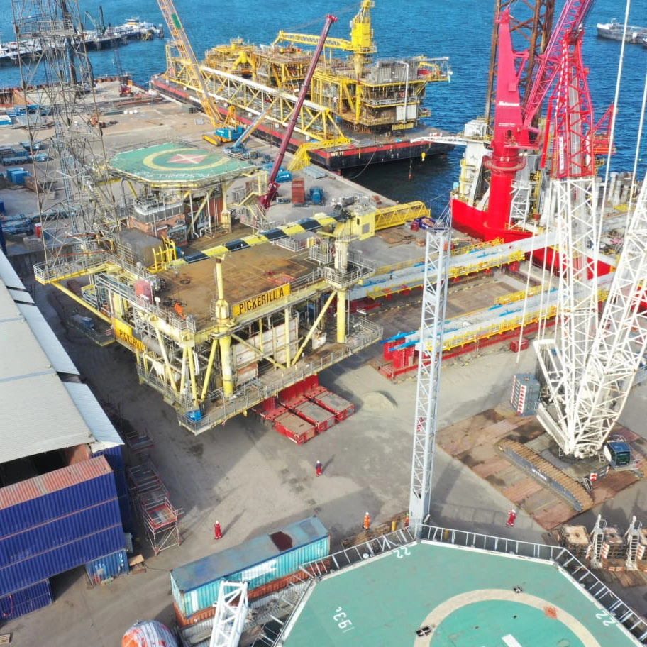 Completion of topside skidding as part of Pickerill platforms ...